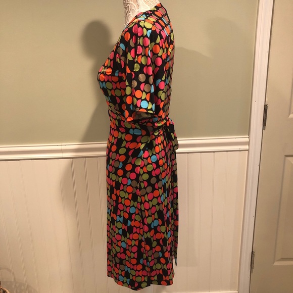 Nikki Poulos | Dresses | Nikki Poulos Pop Art Wrap Dress Flutter ...